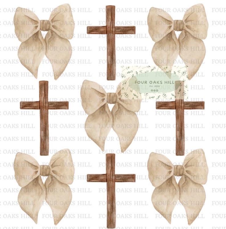 Coquette Crosses, PNG, Digitial Download - Etsy