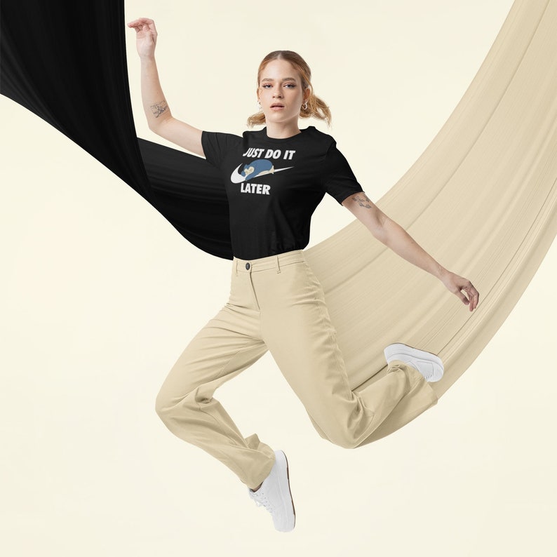 Snorlax Pokemon Nike Parody T-shirt, Just Do It Later Slogan, Tee for ...