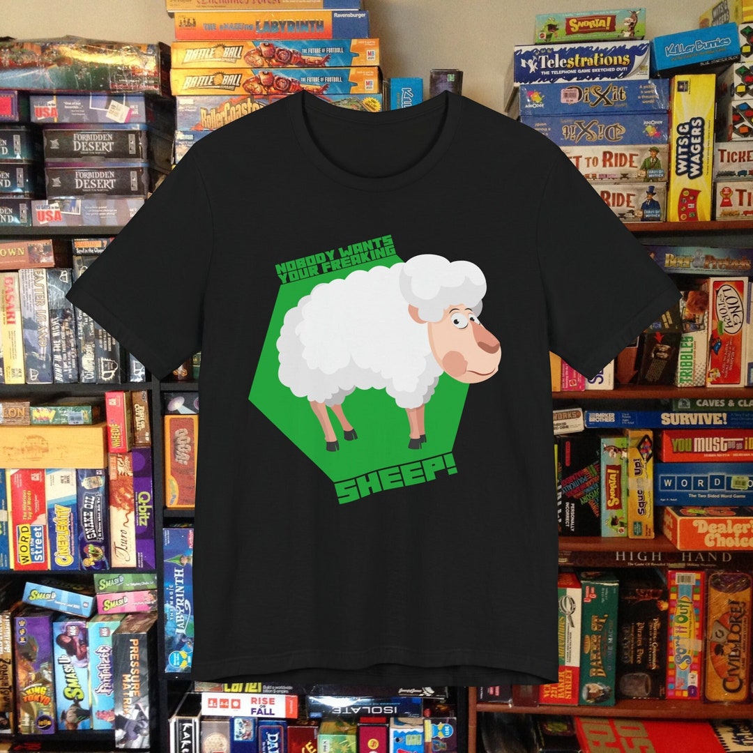 Catan Board Gamer Sheep Wool Unisex T Shirt, Funny Clothing for Gamer ...