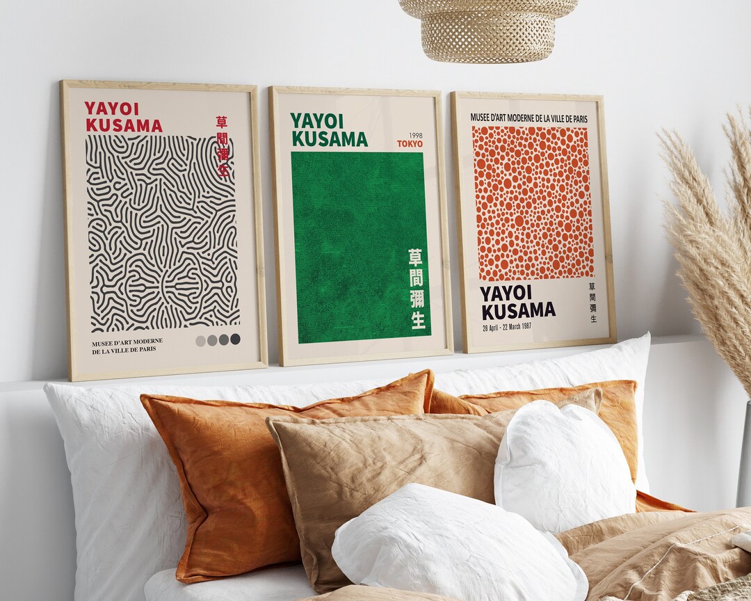 Yayoi Kusama Infinity Art Set, Yayoi Kusama Exhibition Posters ...