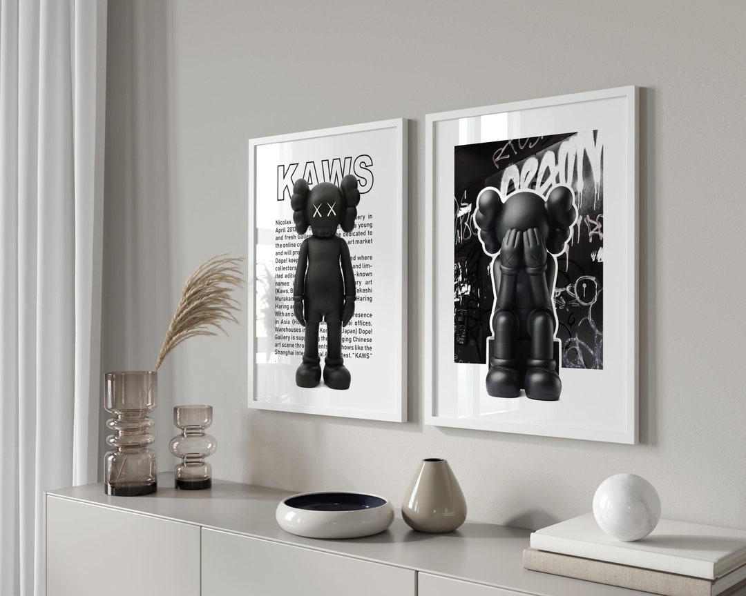 Black Hypebeast Figure Poster Set, Grafitti Hypebeast Printable Wall Art, Minimalist Hypebeast ...