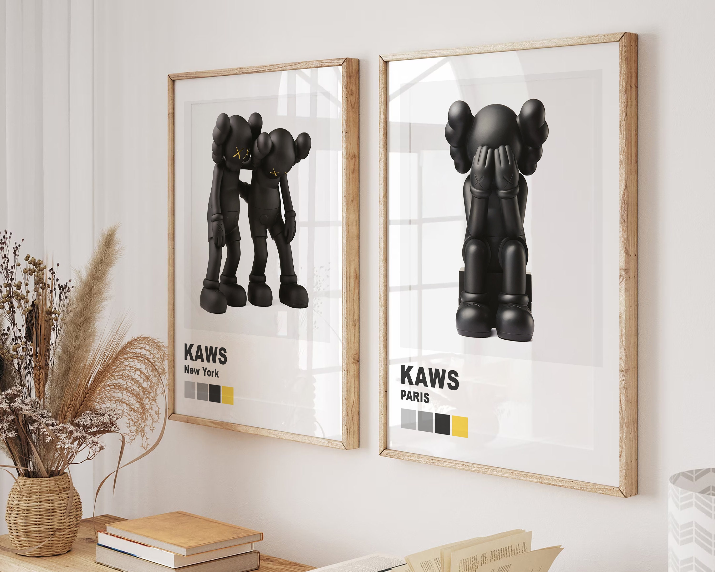 Hypebeast Figure Wall Art, Black Hypebeast Toys Poster, Minimalist ...