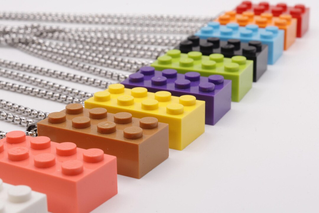 2x4 LEGO® Brick Necklace - Made With Genuine New LEGO® Bricks ...