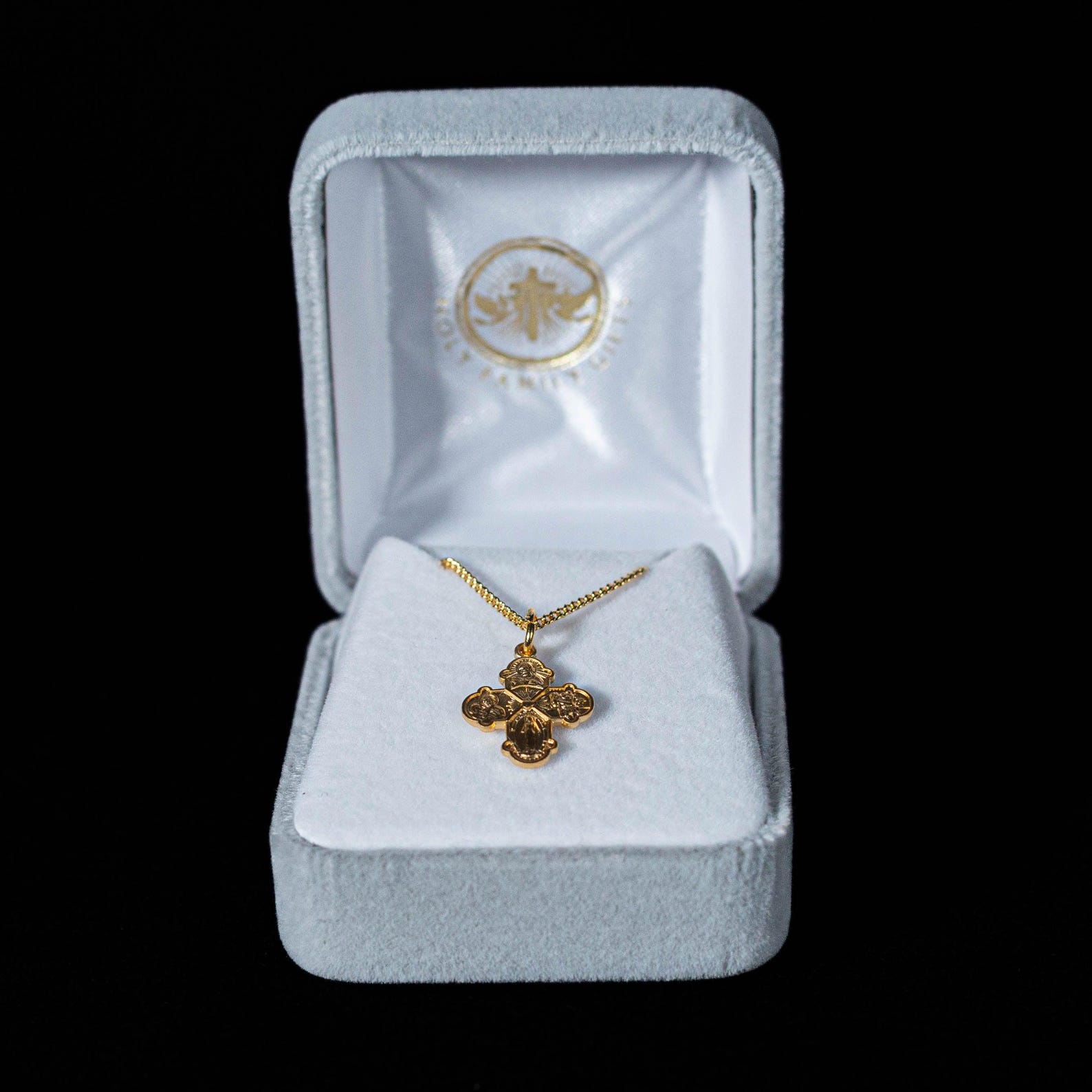 4-way Medal With Sacred Heart Center - Etsy