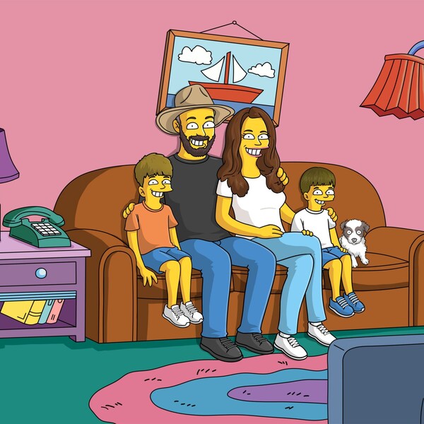 Simpsons Portrait - Etsy