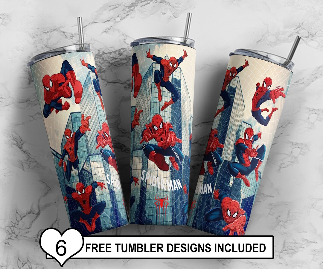 Spiderman 20oz and 30 Oz Tumbler Wrap Sublimation Tumbler Wrap Design ...