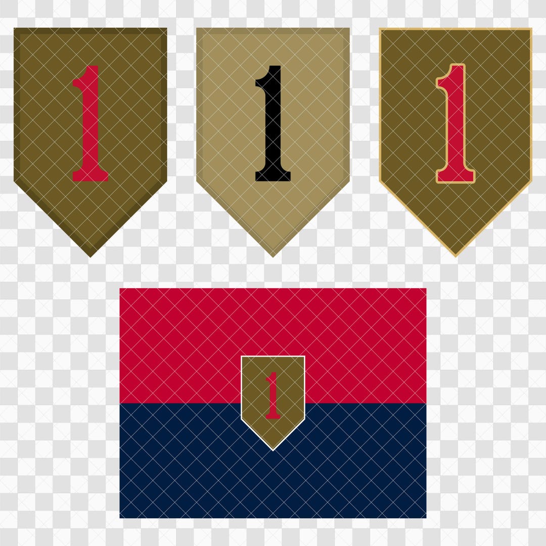 1st Infantry Division PNG Collection - Etsy Canada