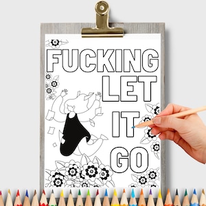 Mental Health - Let It Go - Coloring Pages- Coping Skills- Therapist ...