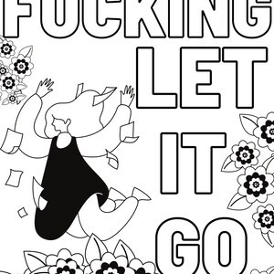 Mental Health - Let It Go - Coloring Pages- Coping Skills- Therapist ...