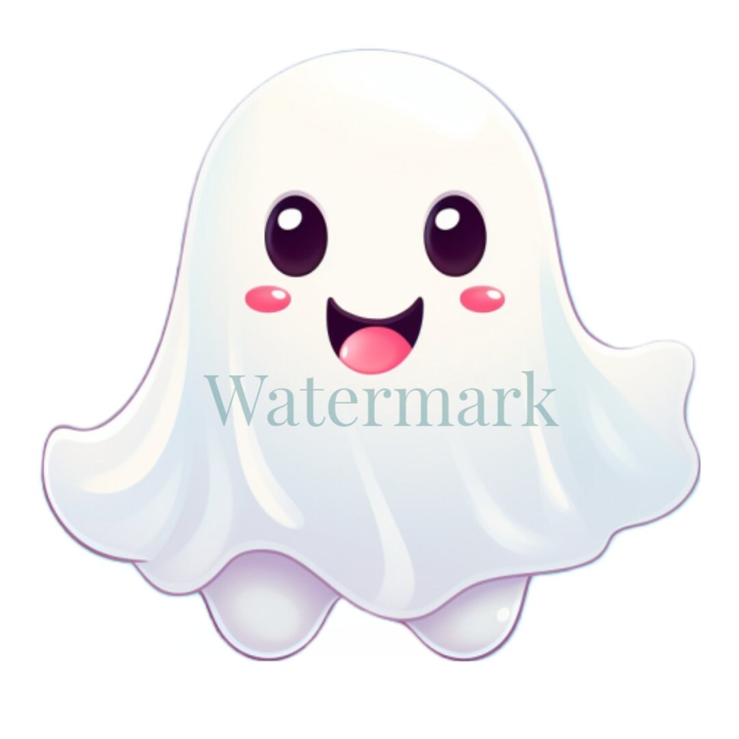 Ghost Emoji Design Pack, 4 PNG Files for Online and Offline Use ...