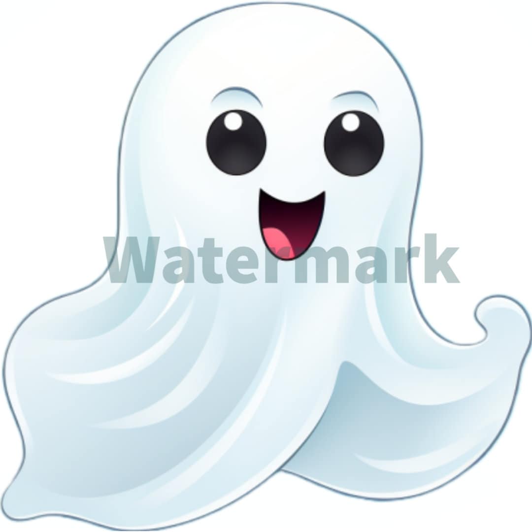 Ghost Emoji Design Pack, 4 PNG Files for Online and Offline Use ...
