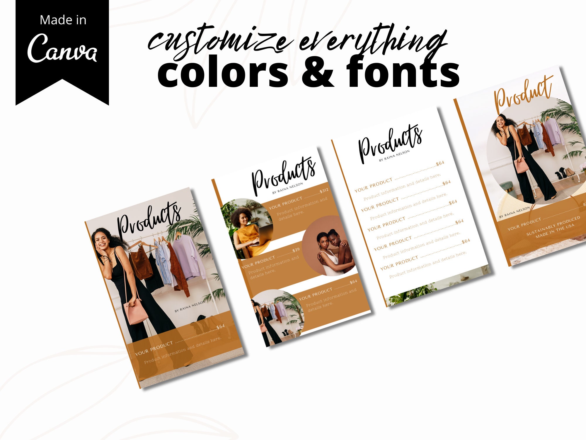 Editable Product Catalogue Lookbook for Designers Jewelry Fashion ...