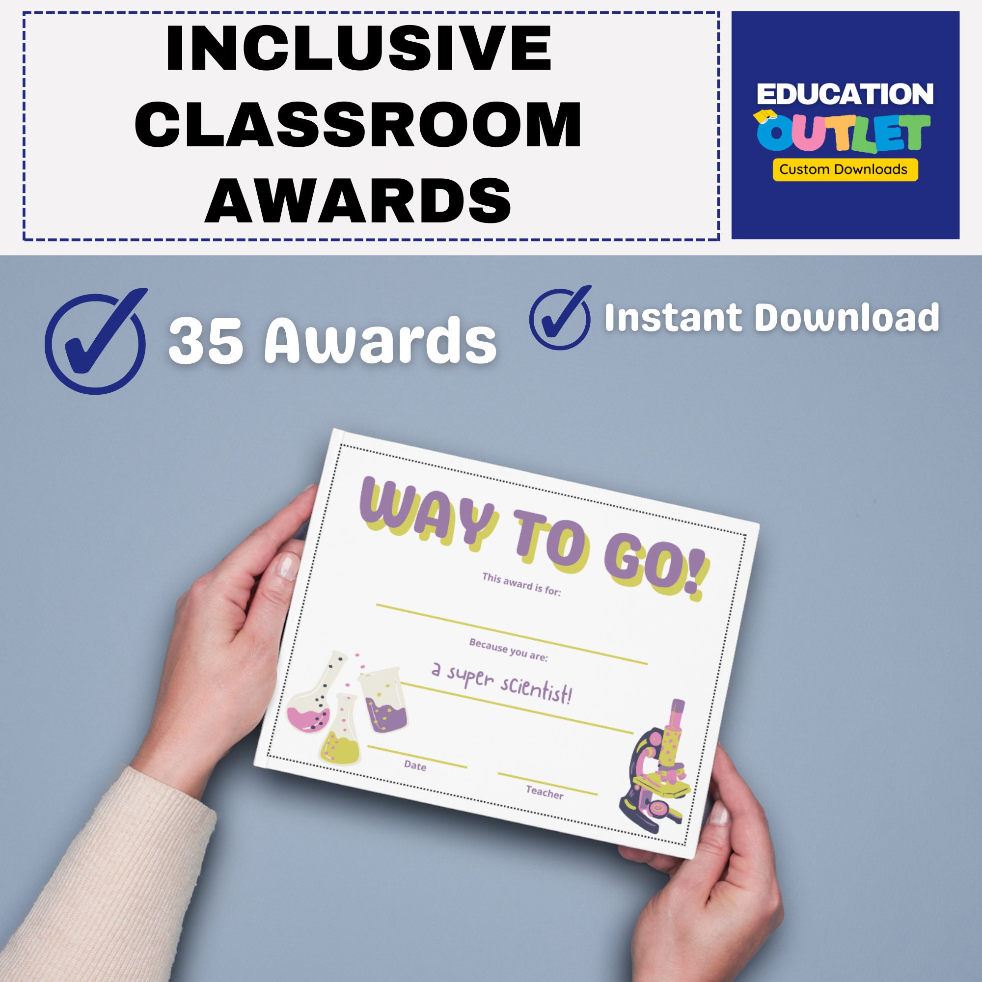 Inclusive Classroom Awards for Perfect for Daycare Centers,preschools ...