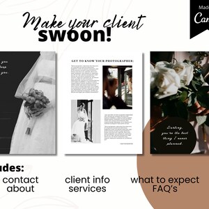 Wedding Client Workbook Get to Know Photographer Guide Photography ...