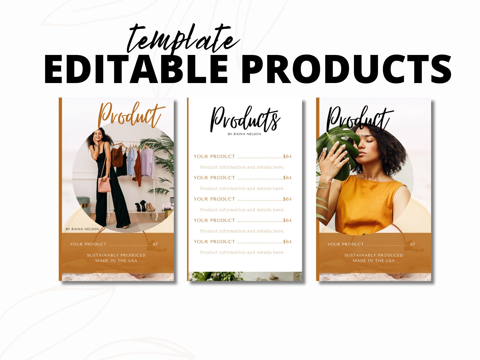 Editable Product Catalogue Lookbook for Designers Jewelry Fashion ...