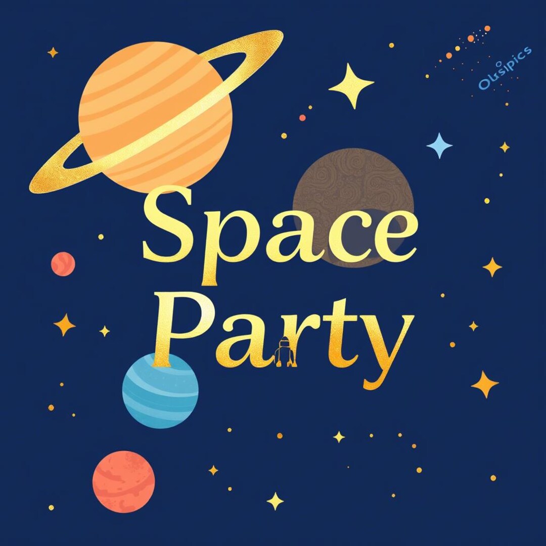 Galactic Adventure Party Invitation: Space-themed Digital Invite - Etsy