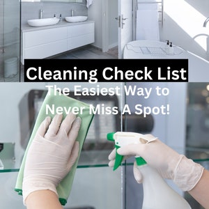 Ultimate Cleaning Checklist: Stay Organized & Tidy - Etsy