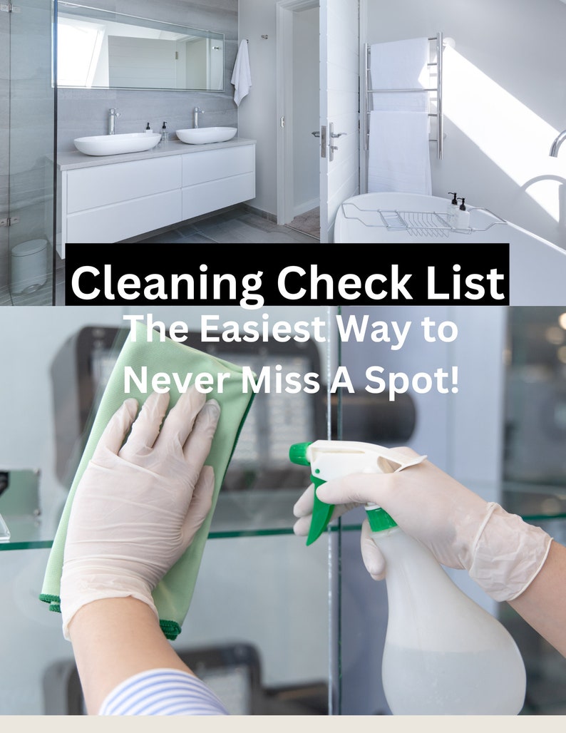 Ultimate Cleaning Checklist: Stay Organized & Tidy - Etsy