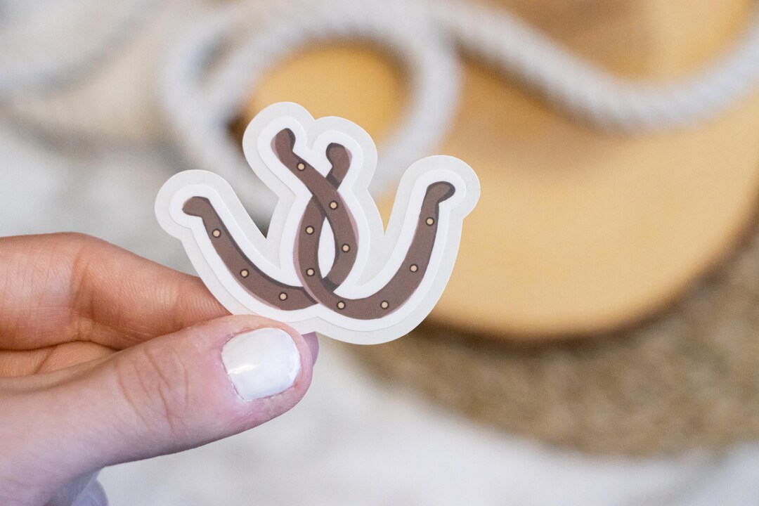 Horseshoe Western Equestrian Sticker Horse Western Stickers - Etsy
