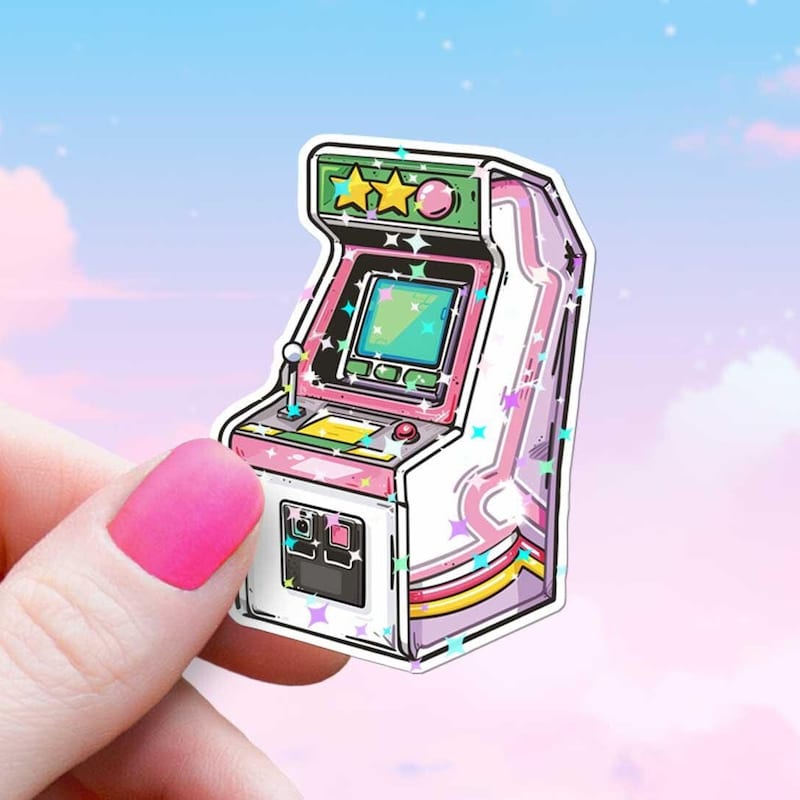 Vintage Arcade Game Stickers - Etsy