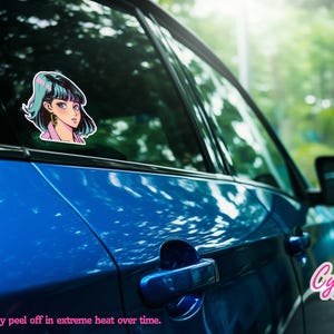 Large 80's Anime Girls Sticker SET, Retro Fun Decal, Cute Manga Ladies ...