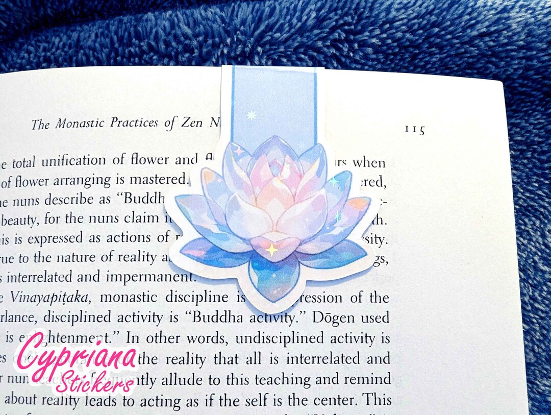 Sparkling Pastel Crystal Colored Lotus Bookmark, Glowing Flower Lotus ...