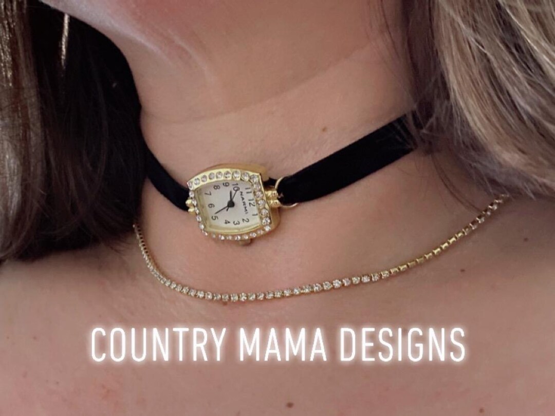 Gold Reputation TTPD Tortuered Poets Department Black Velvet Choker Set ...