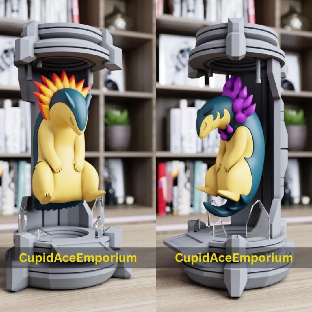 2 Forms-- Encapsulated: TYPHLOSION. Full Color FDM Prints, or 12k (DIY ...