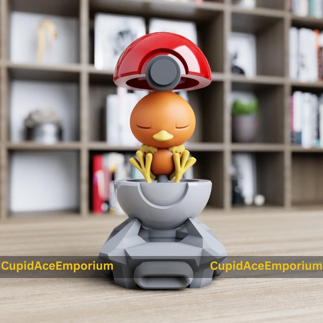 Torchic #255 Diorama: 3D Printed, Ready to Paint, Choice of Base Color ...