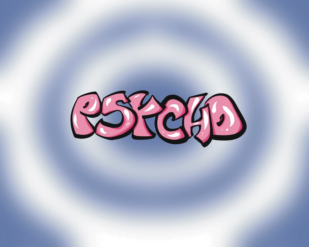 5 Sticker Set of Psycho Transparent Sticker Y2K Pink Bimbo - Etsy