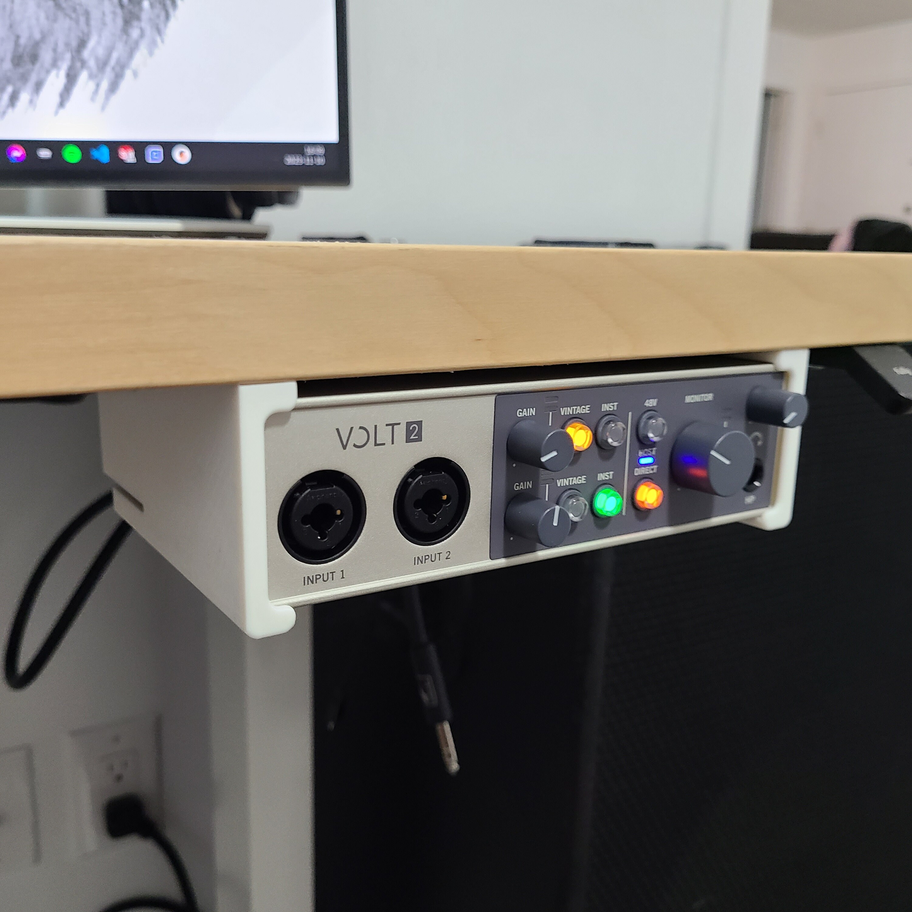 Volt 1 - 2 - 4 Audio Interface - Under-desk Mount With Screws and Drill ...