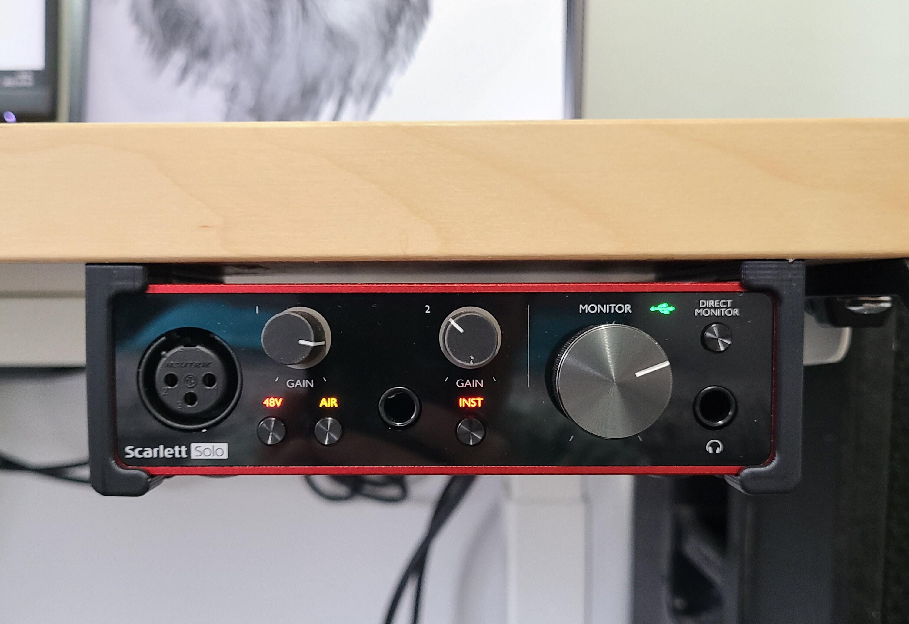 Focusrite Solo 3rd Gen - Under-desk Mount With Screws and Drill Guide ...