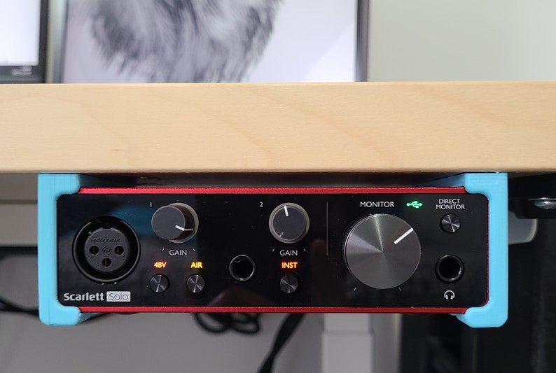 Focusrite Solo 3rd Gen - Under-desk Mount With Screws and Drill Guide ...