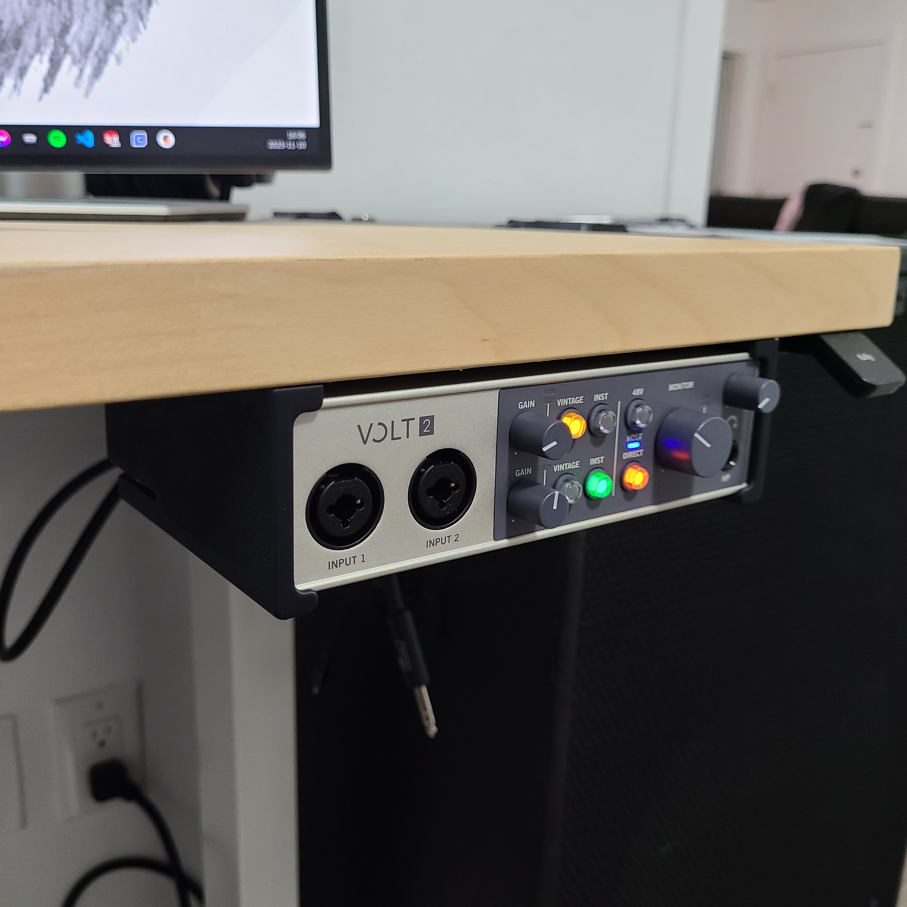 Volt 1 - 2 - 4 Audio Interface - Under-desk Mount With Screws and Drill ...