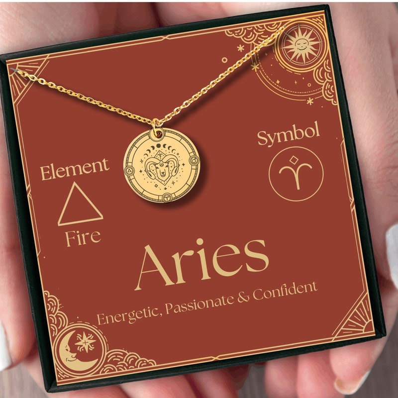 Aries Necklace - Etsy