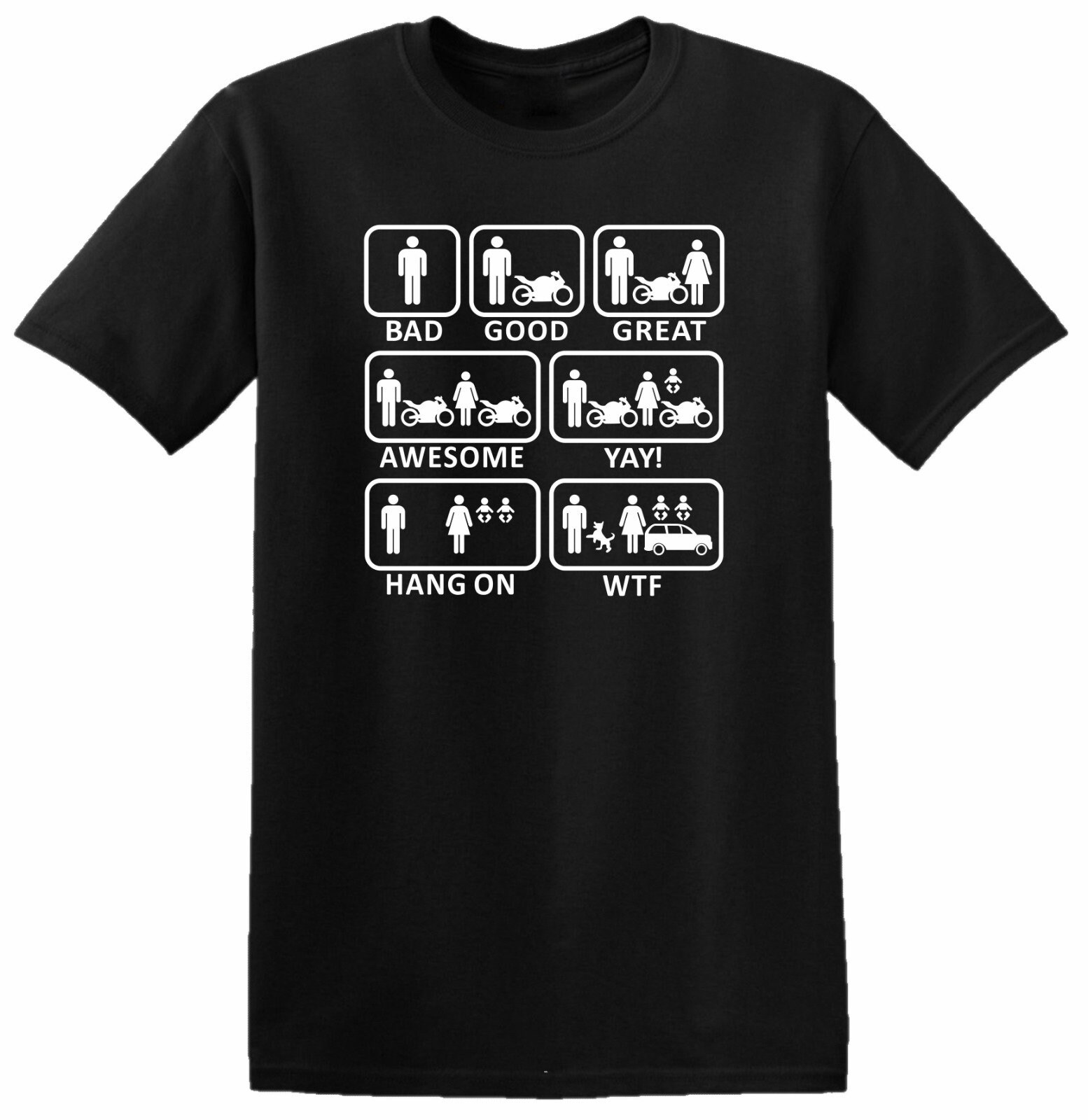 Hang on Funny Biker Motorbike Motorcycle T-shirt Fan Gift Bike Rider ...