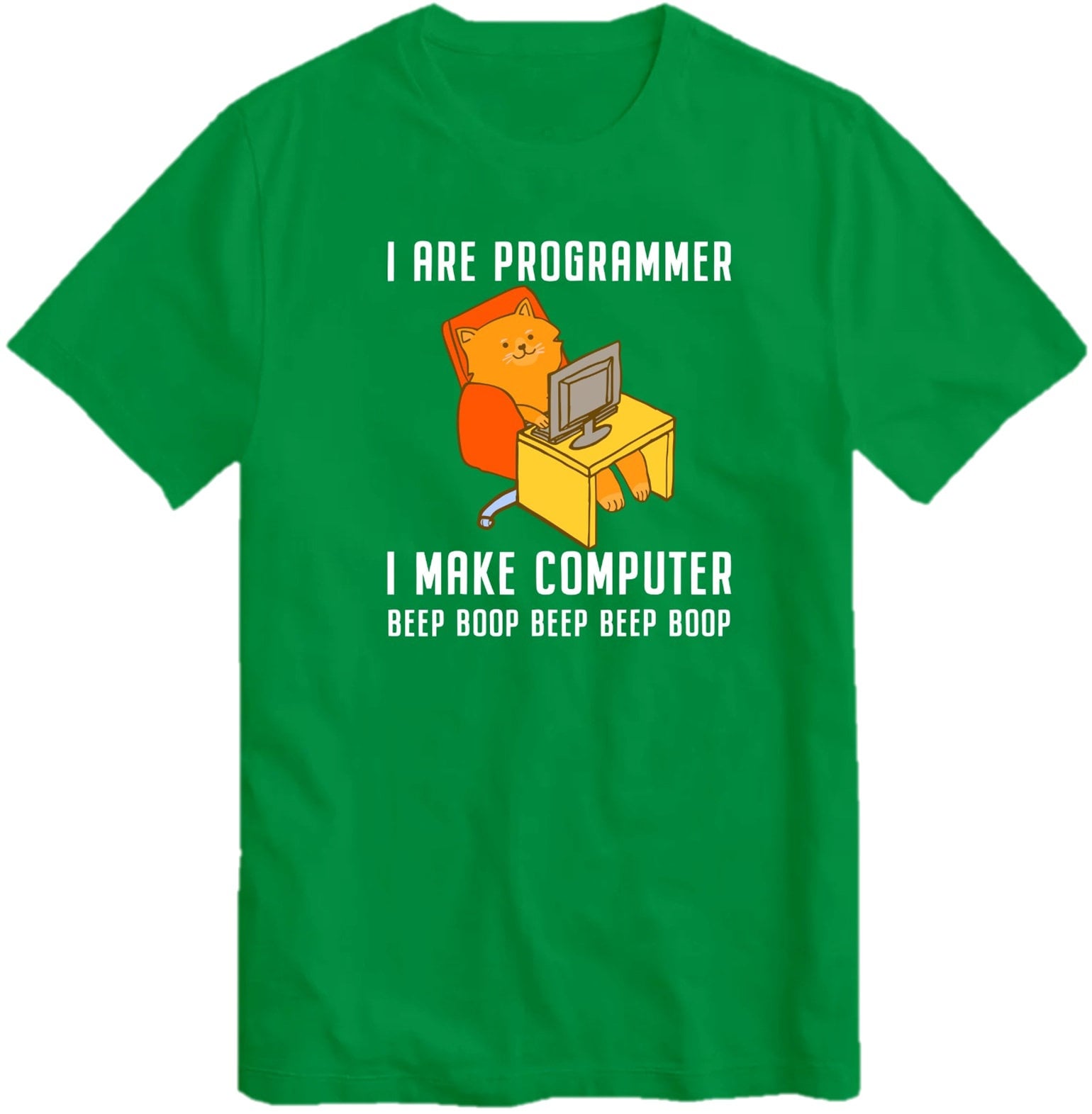 I Are Programmer Programming Coding Nerd Cat T-shirt I Make Computer ...
