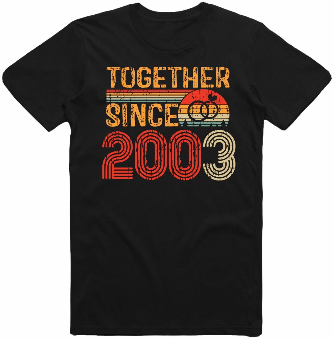 Customise Any Year Together Since 2003 Vintage Couple 20th Wedding ...
