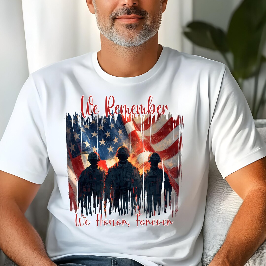 We Remember, Veterans or Memorial Military PNG, Digital Download - Etsy