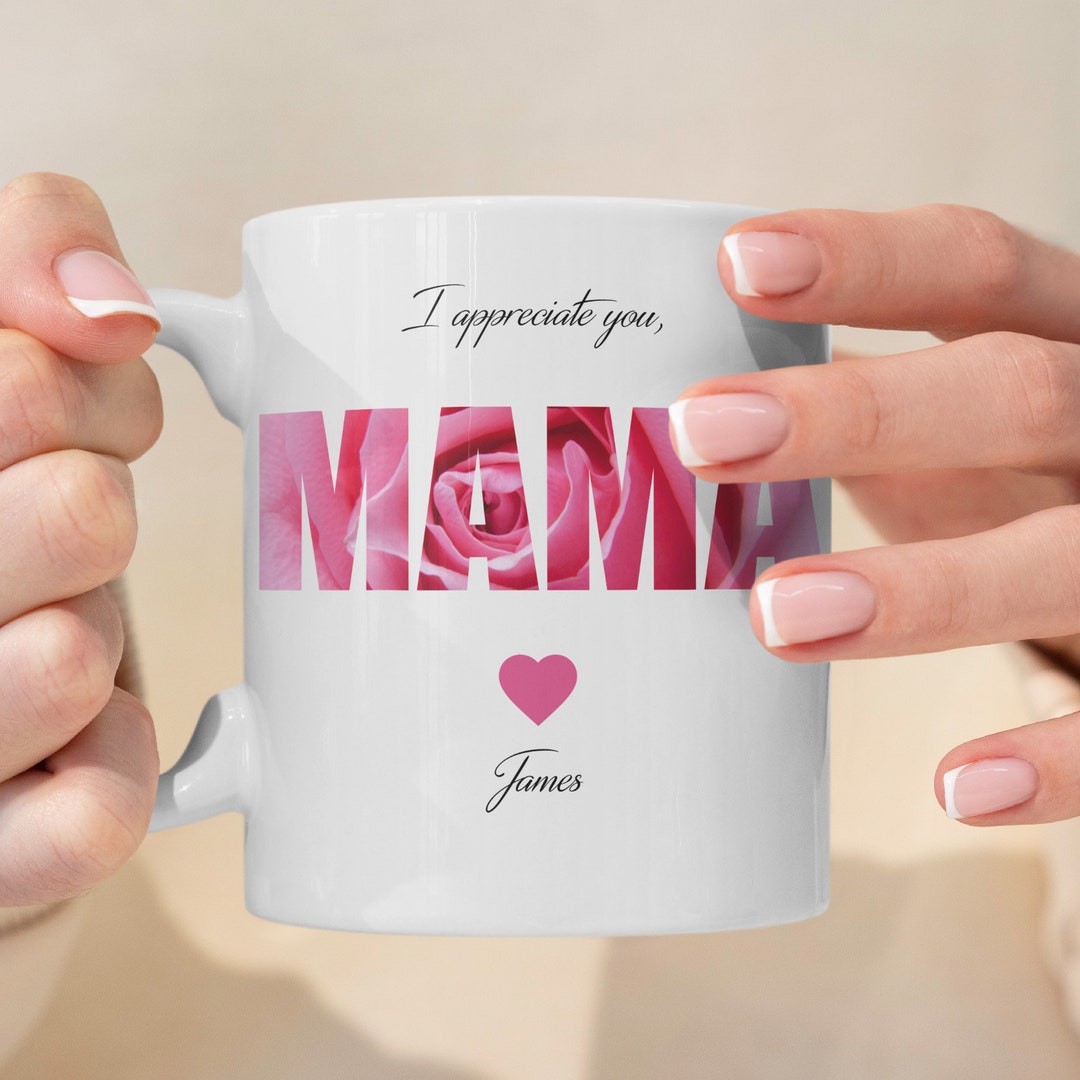 Custom Mom Coffee Mug With Name Personalized Mama Cup for Mother's Day ...