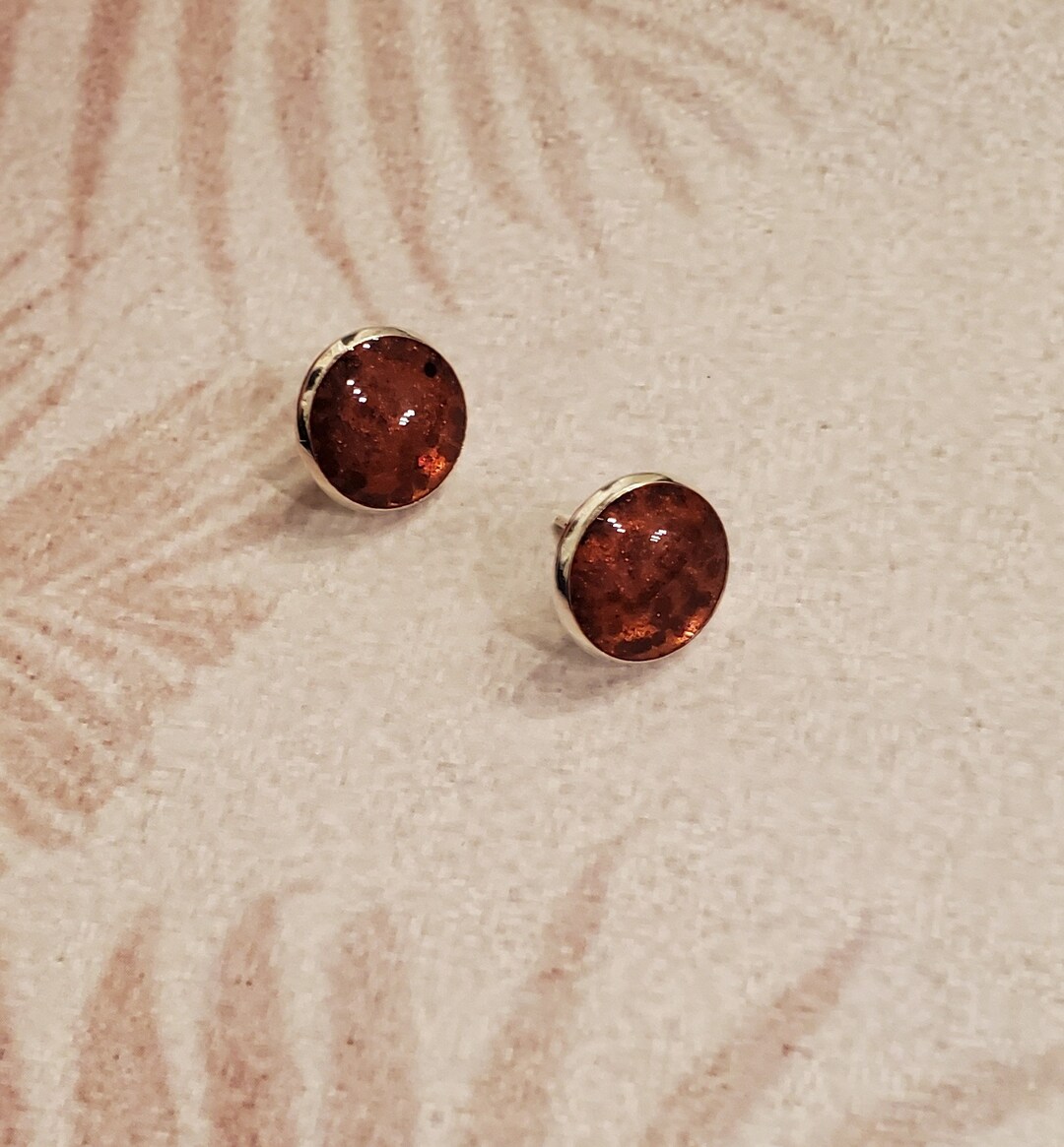 Maroon Single Stud Earrings - Etsy