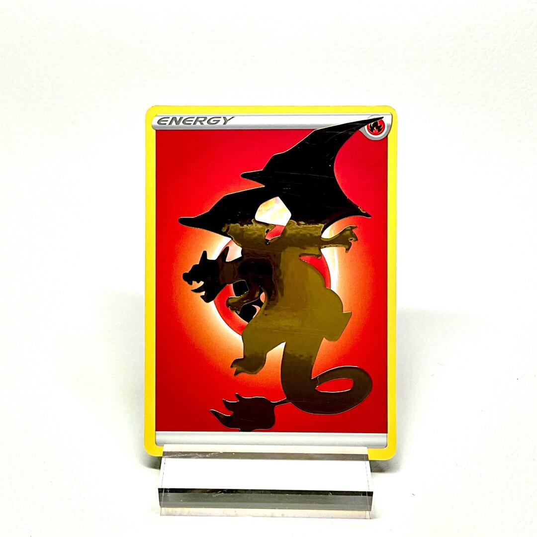 Golden Charizard Pokemon Card, Extended Art Pokemon Card, Charizard ...