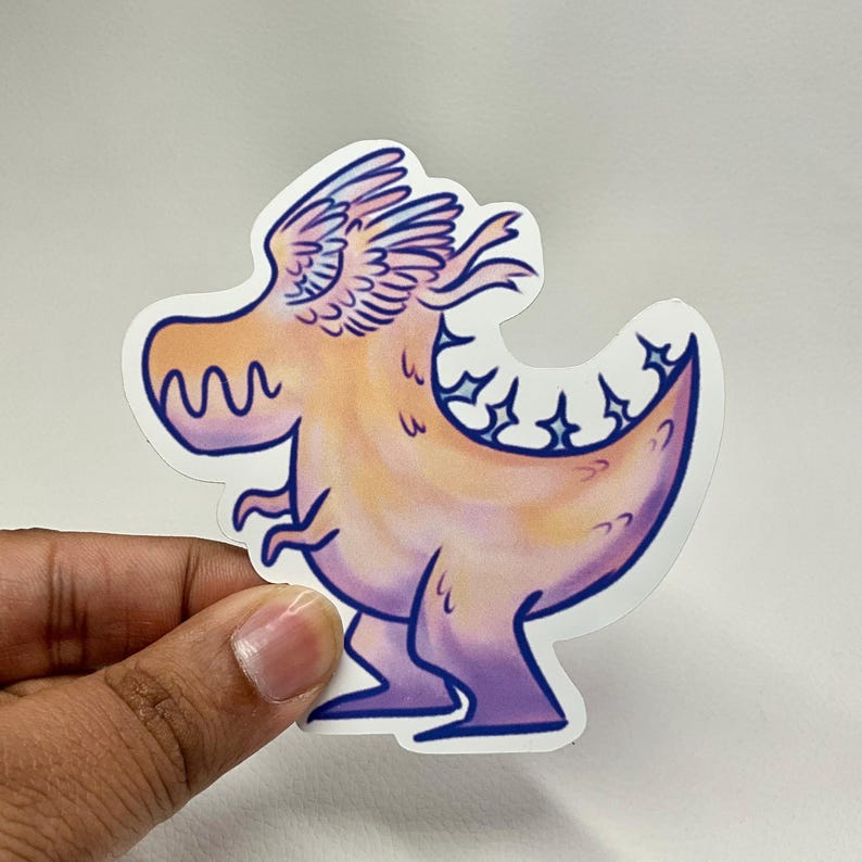 Biblically Accurate Angel, Tyrannosaurus Rex, Dinosaur Sticker, Angel ...