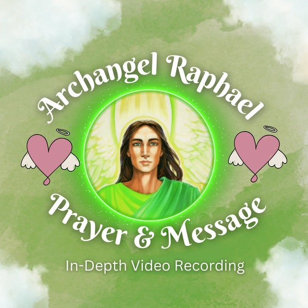 Archangel Raphael Prayer Card - Etsy