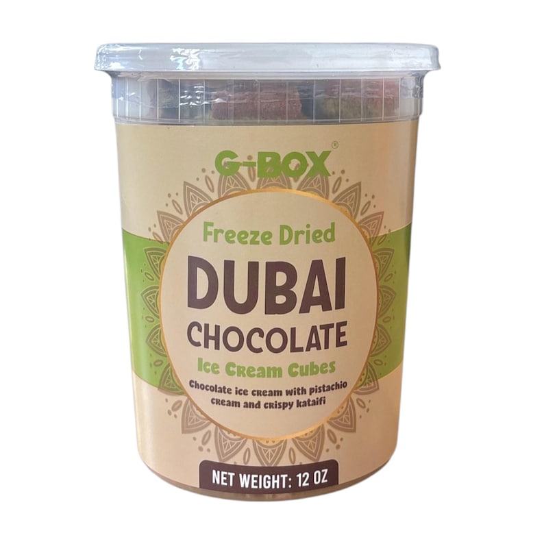 G-BOX Freeze Dried Dubai Chocolate Ice Cream Cubes - Handmade in USA ...