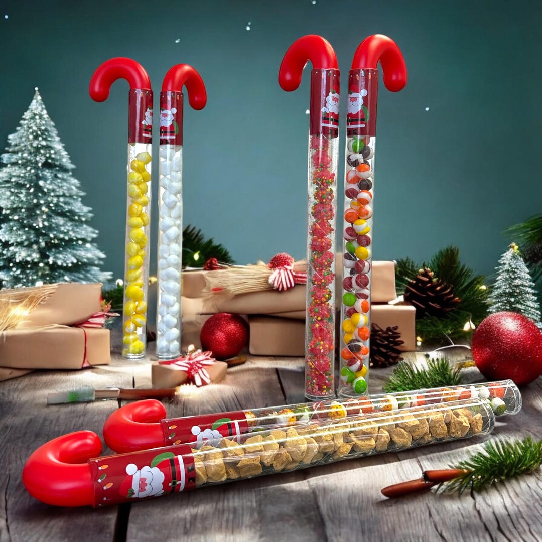 G-BOX Freeze Dried Candy in Candy Cane Tubes Perfect Christmas Gifts ...
