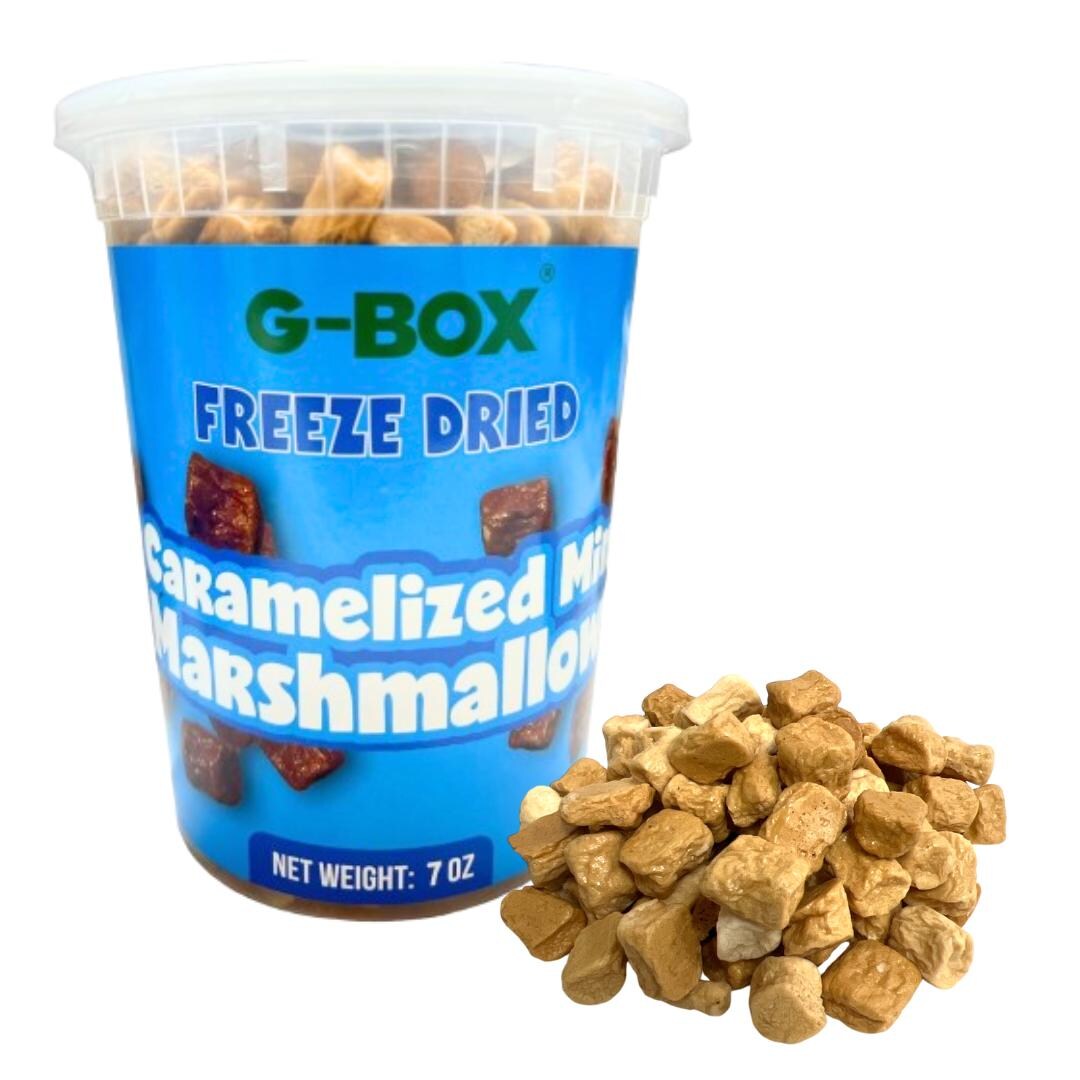 G-BOX Freeze Dried Marshmallows, Mini Caramel Marshmallows, Mini ...