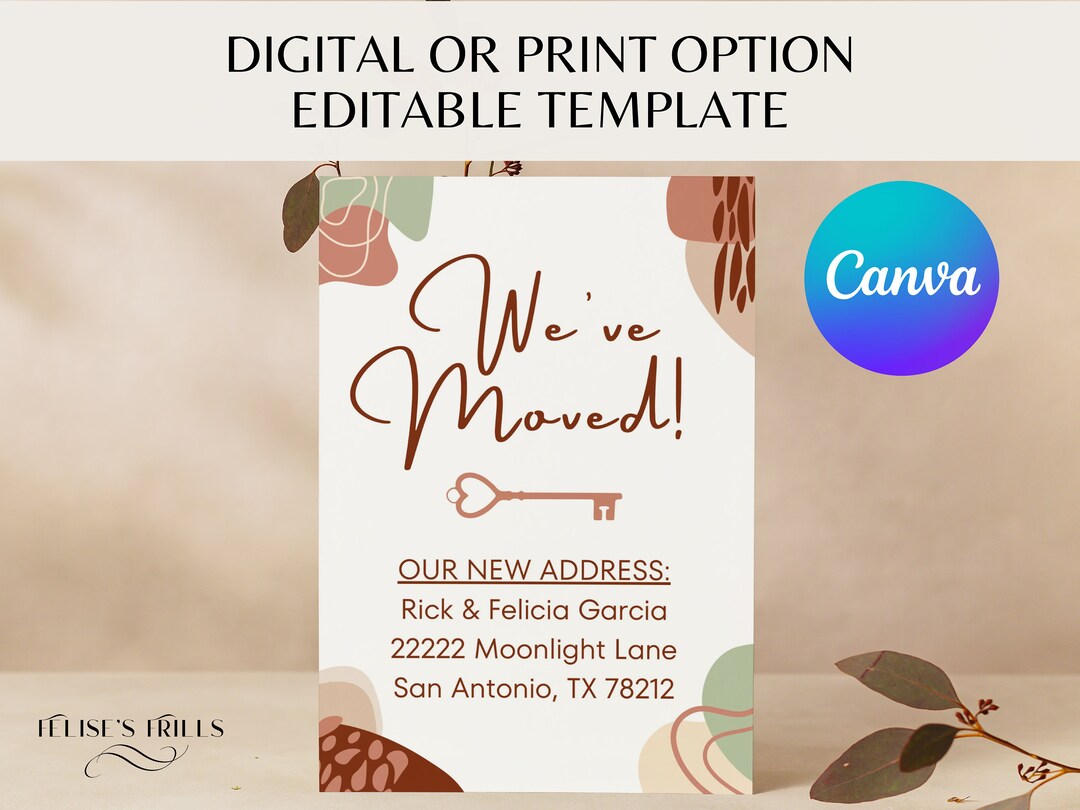 We've Moved Digital Postcard Announcement | Personalized New Home ...