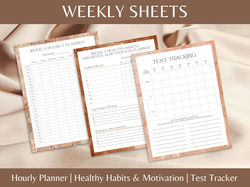 Court Reporting Student Planner | Steno Student Speed Tracker ...