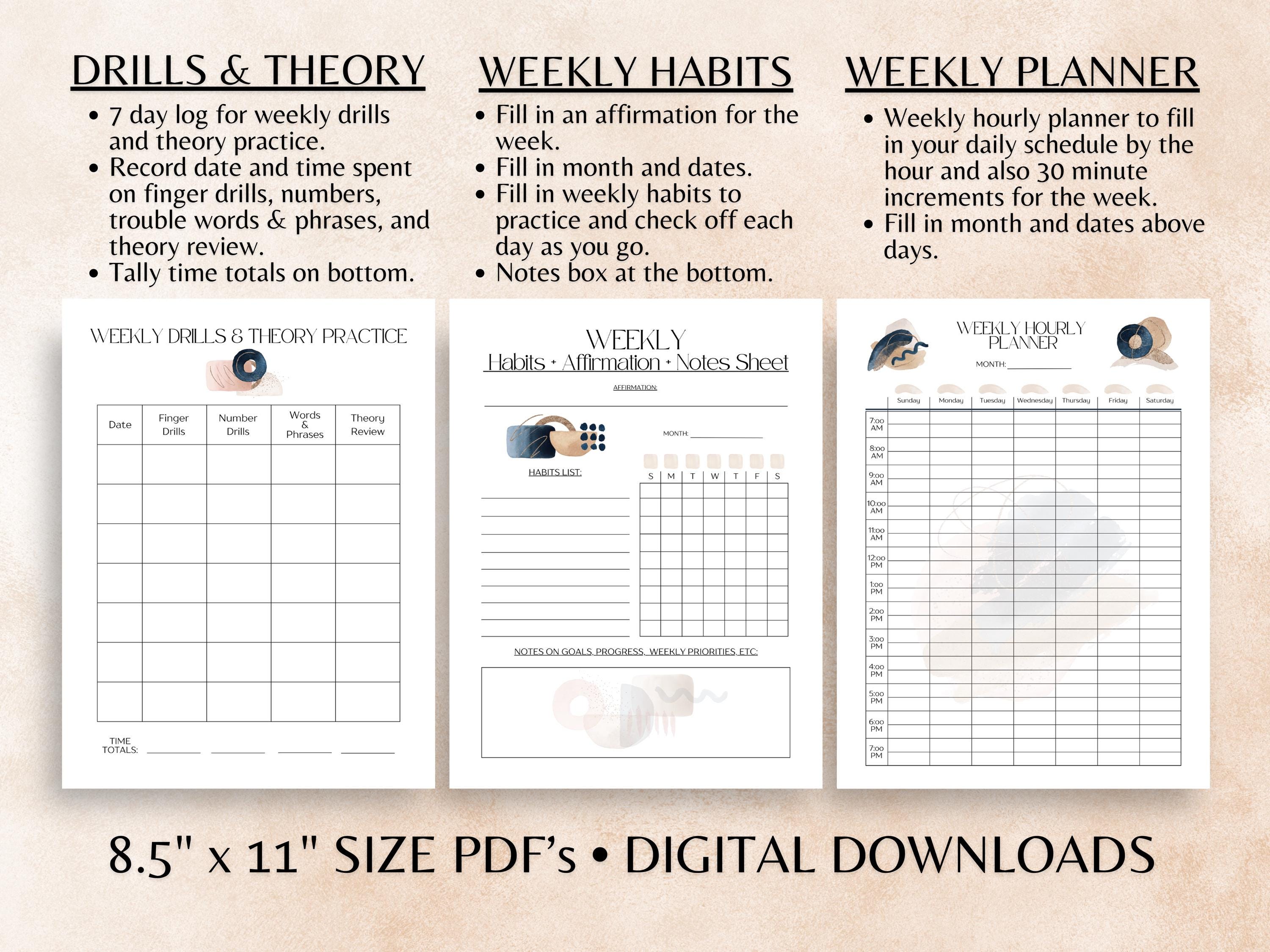 2026 MEGA Court Reporting Student Planner | Steno Student Speed Tracker ...